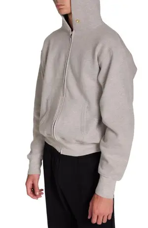 LES TIEN Heavyweight Cropped Zip Hoodie