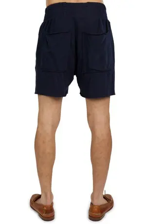 LES TIEN Piqué Yacht Short - Navy