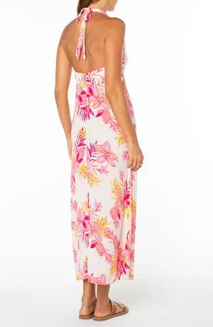 Roxy Beach Day Floral Halter Maxi Dress