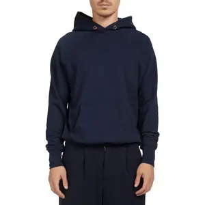 LES TIEN French Terry Classic Raglan Hoodie - Navy