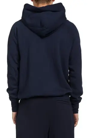 LES TIEN French Terry Classic Raglan Hoodie - Navy