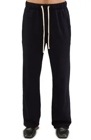 LES TIEN French Terry Classic Pant - Navy
