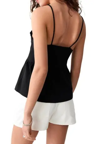 Mango Embroidered Peplum Camisole