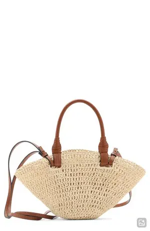 Mango Basket Shoulder Bag - Brown