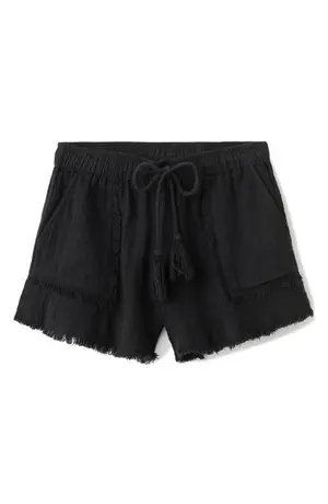 Mango Frayed Cotton Shorts