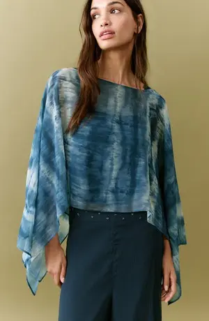 Mango Tie Dye Cape Top