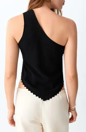 Mango Asymmetrical Sequined Top