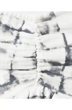 Mango Tie Dye Strapless Top