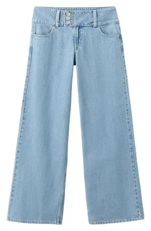 Mango Low Rise Cotton Jeans