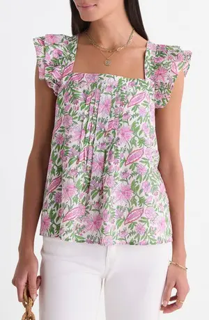 Vineyard Vines Shiloh Square Neck Top - White Cap Bayley