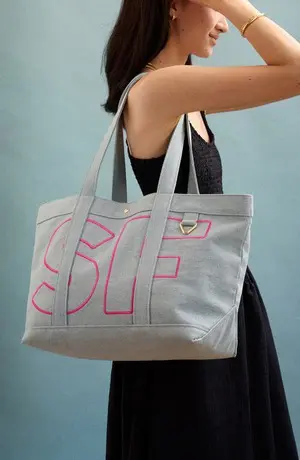 Baublebar Custom Alpha Tote Bag - Blue