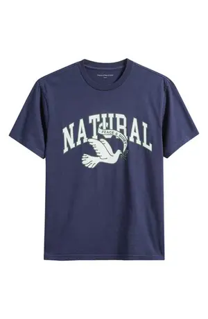 MUSEUM OF PEACE & QUIET Natural Dove Graphic T-shirt - Navy