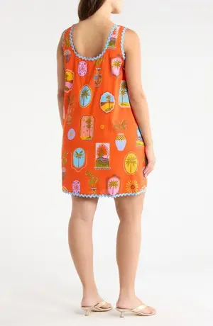 SUGARLIPS Maury Postcard Auriel Shift Minidress