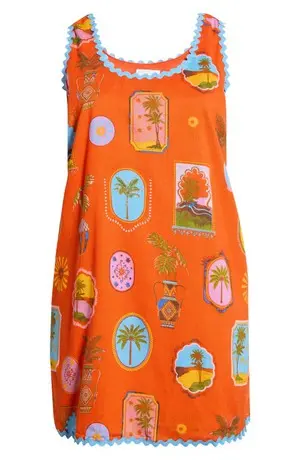 SUGARLIPS Maury Postcard Auriel Shift Minidress