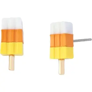 Betsey Johnson Popsicle Stud Earrings - Orange