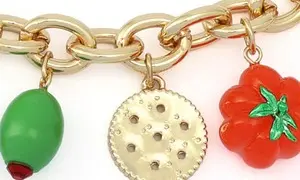 Betsey Johnson Charcuterie Charm Necklace