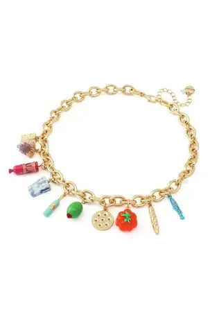 Betsey Johnson Charcuterie Charm Necklace