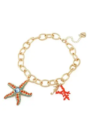 Betsey Johnson Starfish Pendant Necklace