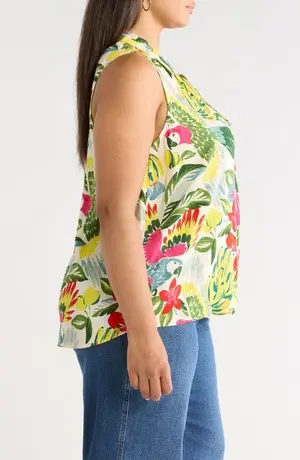 SUGARLIPS Wissa Tropical Print Top