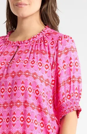 SUGARLIPS Mirany Ikat Print Top