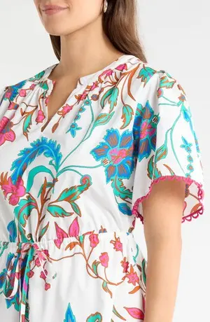 SUGARLIPS Izzie Floral Print Minidress