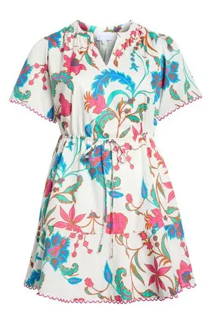 SUGARLIPS Izzie Floral Print Minidress