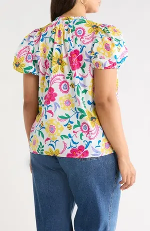 SUGARLIPS Kress Floral Print Top