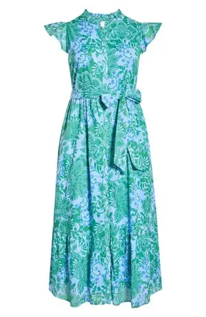 SUGARLIPS Tressa Floral Print Maxi Dress