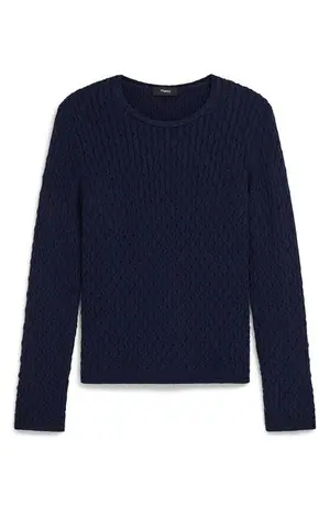 Theory Cable Stitch Organic Cotton Sweater
