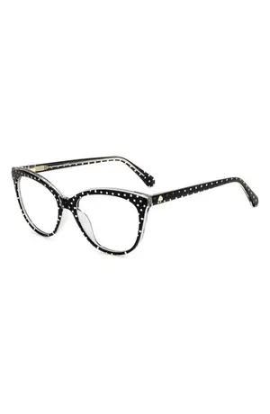 Kate Spade New York Kariane Oval Eyeglasses - Pattern Black
