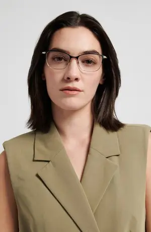 Kate Spade New York Lidia 54mm Rectangular Reading Glasses - Black