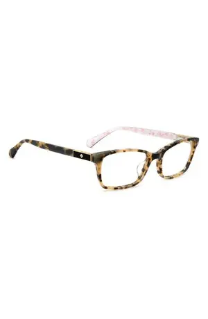 Kate Spade New York Jackeline 50mm Rectangular Reading Glasses - Havana Pattern