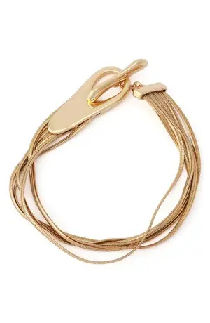Robert Lee Morris Tone Toggle Bracelet - Gold