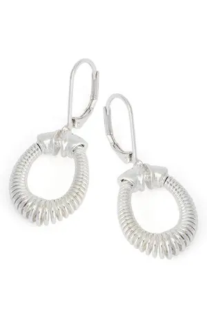 Robert Lee Morris Coiled Drop Earrings - Silver