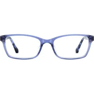 Kate Spade New York Jackeline 52mm Rectangular Optical Glasses - Blue