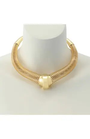 Robert Lee Morris Tone Coiled Collar Necklace