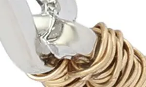 Robert Lee Morris Paper Clip Hoop Earrings With Wire-wrapped Detail