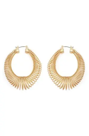 Robert Lee Morris Coiled Hoop Earrings