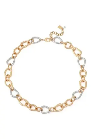 Robert Lee Morris Two-tone Link Collar Necklace - Two Tone