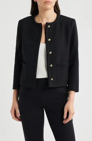 Anne Klein Knit Jacket - Anne Black