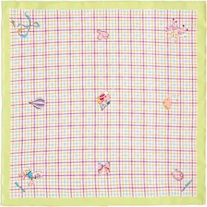 LOST PATTERN Pop Pony" Silk Bandana - Yellow