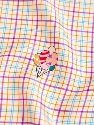 LOST PATTERN Pop Pony" Silk Bandana - Yellow
