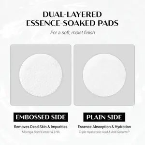 DAERA Glow Fit Serum Toner Pads Hydrating Pads Pore Care & Exfoliation 60 Pads 6.7oz