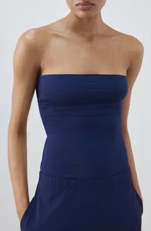 Mango Stretch Tube Top - Blue