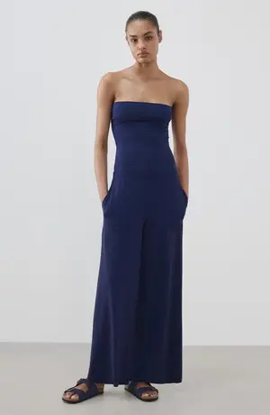 Mango Stretch Tube Top - Blue