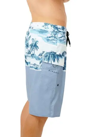 Rip Curl Dawn Patrol Colorblock Swim Trunks - Glacier Blue