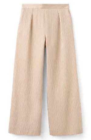 Mango Stripe Straight Leg Pants