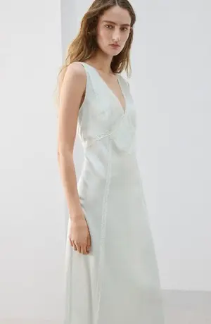 Mango Lace Detail Nightgown