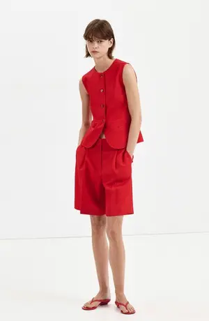 Mango Straight Fit Bermuda Shorts