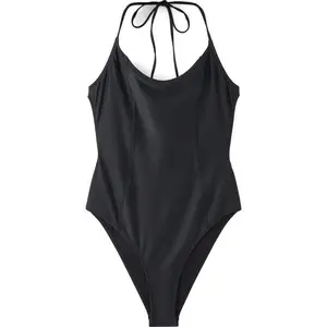 Mango Princess Seam One-piece Swimsuit - Black